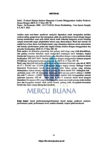 EVALUASI KINERJA STRUKTUR BANGUNAN 8 LANTAI MENGGUNAKAN ANALISA PUSHOVER SESUAI DENGAN ASCE 41 ...